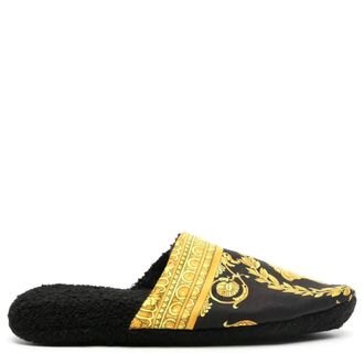 Versace Femme, Chaussures, Noir, Taille: S Sandales Noires pour la Maison