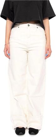 Lee Femme, Jeans, Blanc, Taille: W30 L31 Stella Wide Leg Selvedge Denim Jean
