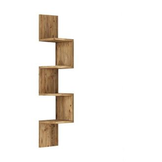 Dmora Dmora - tag&egrave;re murale Dmencacc, &Eacute;tag&egrave;re, Tablette murale, Rayonnage polyvalent, 22x22h117 cm, Ch&ecirc;ne