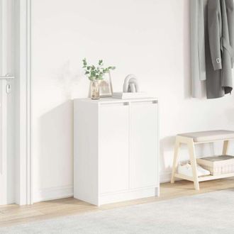 vidaXL Vidaxl - Armoire &agrave; chaussures blanc 57x34x76 cm bois ding&eacute;nierie
