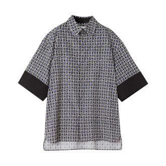 Lanvin Homme, Chemises, Multicolore, Taille: M Chemise en coton imprim&eacute; coupe ample