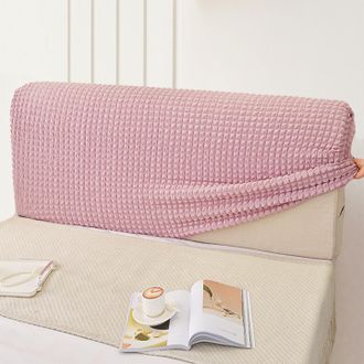 Generic 3D Seersucker Stretch Kopfteil Bezug f&uuml;r Full Queen King Size Bettkopfteil Bezug Staubschutzh&uuml;lle Pulver Queen: 140-160 cm/55-63