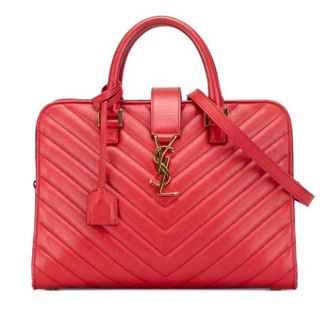 Saint Laurent Pre-owned Quilted Satchel - - Pre-owned - Damen - Rot - ONE SIZE