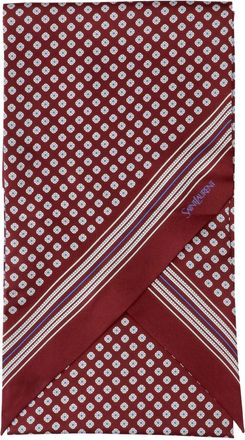 Saint Laurent Silk Twill Lavalli&egrave;re Scarf