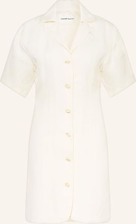 Fabienne Chapot Kleid Melody Mit Leinen weiss