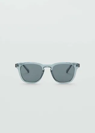 Mango Lunettes de soleil monture ronde gris - Homme - Taille unique - MANGO MAN