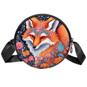 Generic Sac &agrave; bandouli&egrave;re Circle pour femme, petit sac &agrave; bandouli&egrave;re avec fermeture &eacute;clair, bretelles r&eacute;glables, sac &agrave; main rond d&eacute;contract&eacute; pour femmes et fi