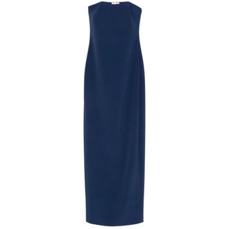 Elisabetta Franchi Femme, Robes, Bleu, Taille: 42 FR Maxi Robe de Soir&eacute;e