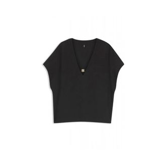 HUGO BOSS Femme, Blouses et Chemises, Noir, Taille: 42 FR Double B Top