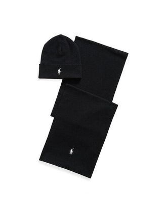 Polo Ralph Lauren Set Schal und M&uuml;tze 710B28980002 Schwarz