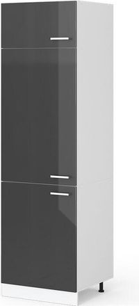 Vicco Armoire pour frigo R-Line, Anthracite Haute brillance, 60 cm