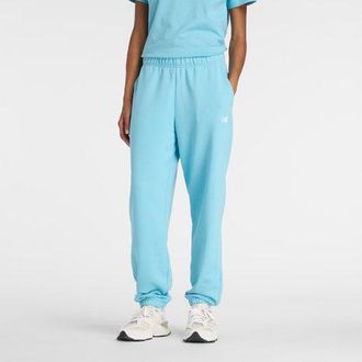 New Balance Damen Sport Essentials French Terry Jogger in Blau, Baumwolle, Gr&ouml;&szlig;e XL