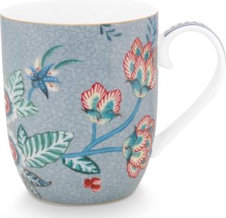 Pip Studio Flower Festival Henkelbecher Light Blue145ml