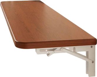 Generic An Der Wand Montierter Klapptisch, Zusammenklappbarer K&uuml;chenschreibtisch Aus Holz, Platzsparende Schwebende Werkbank, 50 Kg Tragf&auml;higkeit for Waschk&uuml;c