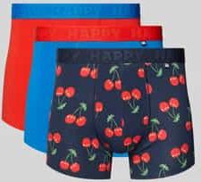 Happy Socks Slim Fit Trunk mit Logo-Detail im 3er-Pack