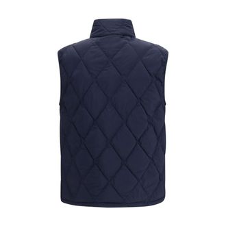 Burberry Mens Blue Polyamide Sleeveless Jacket Clothing