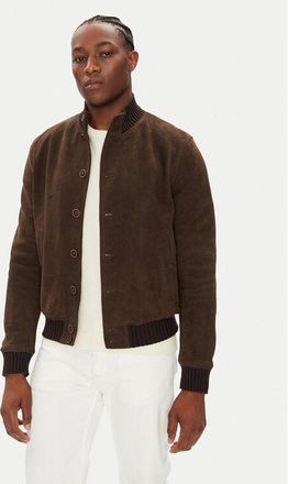 Milestone Lederjacke MSDario 531621 60695 Braun Regular Fit