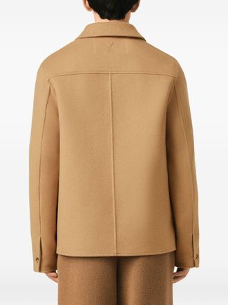 Ami Wool-Cashmere Overshirt - Camel