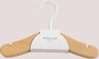 Sklum 2er Set Kleiderbügel Arius Kids Braun Natur