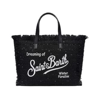 MC2 Saint Barth Mini Paillettes 00 Emb - - Bags - Damen - Schwarzk - ONE SIZE