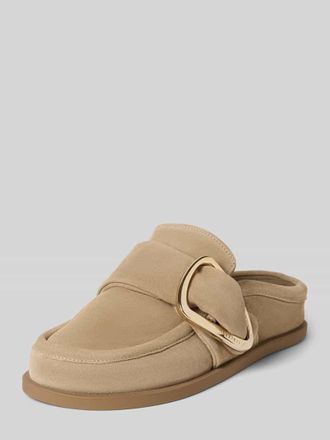 INUIKII Mules aus echtem Leder mit Logo-Detail