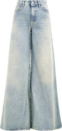 Cycle Femme, Jeans, Bleu, Taille: W28 Asia Wide Leg Flared Jeans