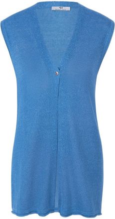 Peter Hahn Strickweste V-Ausschnitt Peter Hahn blau