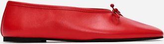 Arket Ballerina Aus Leder -Rot