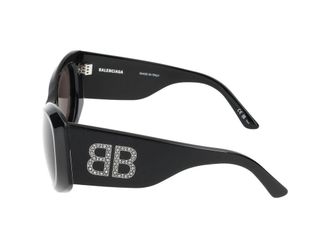 Balenciaga Womens Bb0393s Sunglasses Black Acetate