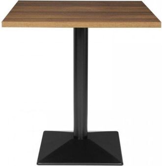 Bolero Ibiza Table carr&eacute;e (H)700 x (L)700 mm, pied, plateau inclus, &agrave; assembler
