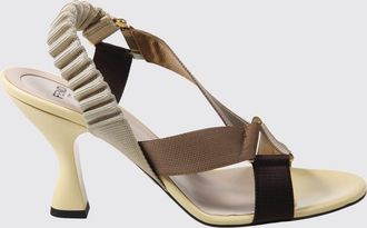 Fendi Colibr&igrave; Slingbacks mit hohem Absatz aus technischem Gewebe mit abstraktem Print