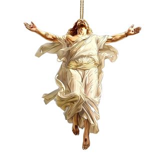 Generico Christbaum Jesus, Weihnachtsdekoration aus 2D-Acryl, Dekoration des Glaubens mit Jesus, für Freunde, Familie, Männer, Vater