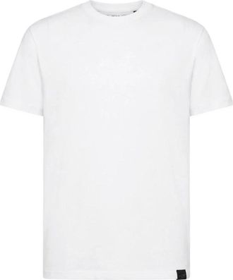 low brand Homme, Tops, Blanc, Taille: 2XL T-shirt &agrave; col rond