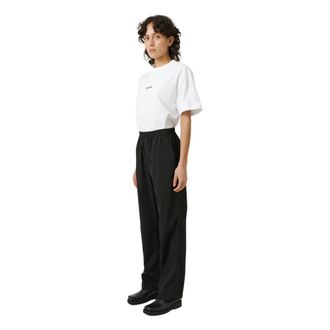 Soulland Schwarze Nylonhose mit lockerer Passform - - Trousers - Damen - Schwarzk - S/M