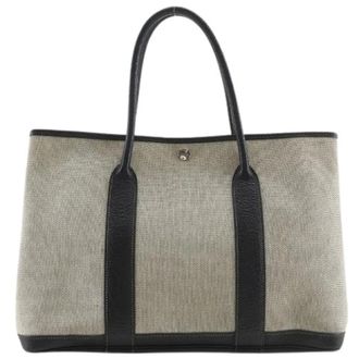 Herm&egrave;s Pre-owned Toile sacs-ports-paule - Femme - Pre-owned - Beige - Taille: ONE Size