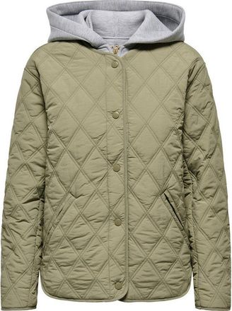 Only Steppjacke ONLRISSO LIFE HOOD QUILT JACKET CC OTW mit abnehmbarer Kapuze