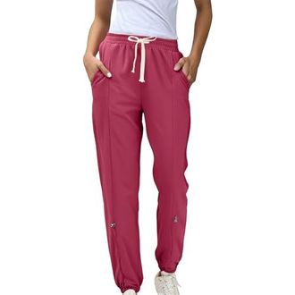 Generico Pantalon de sport pour femme dhiver pantalon de jogging pour femme avec poches taille haute pantalon de surv&ecirc;tement doux et confortable pantalon avec 