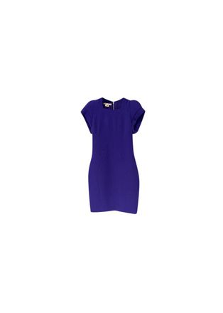 Antonio Berardi Purple Wool Mini Dress Size 38