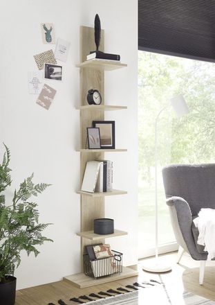 M&ouml;belando Regal Standregal Dekoregal Beistellregal Ablageregal Holzregal Wilmington I Sonoma-Eiche