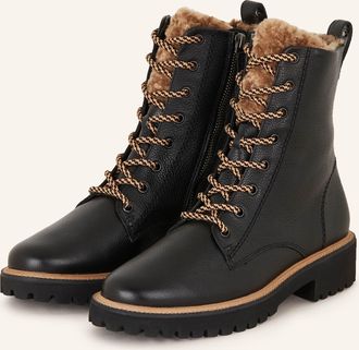 Paul Green Schn&uuml;rboots schwarz