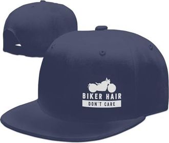 Generic Les Cheveux De Motard SEn Fichent Femme Homme Strapback Cap Protection Solaire Snapback Chapeau Anti-UV Chapeaux Pare-Soleil pour Sport Hip Pop Golf