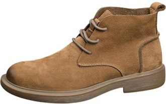 Generic Bottines Chukka tendance et confortables &agrave; lacets Oxfords d&eacute;contract&eacute;es, Peluche kaki., 39 2/3 EU