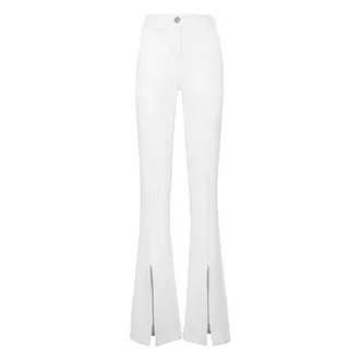 Philipp Plein Femme, Pantalons, Blanc, Taille: 42 FR Cady High Waist Trouser