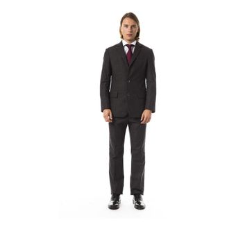 Byblos Brauner Woll-Zweiknopfanzug - - Suits - Herren - Braun - L
