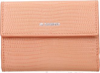Jil Sander Femmes Portefeuilles Cuir Rose/P&ecirc;che