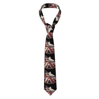Generic Cravate Guitare Drapeau Britannique Cravate Homme &Eacute;l&eacute;gante Cravates Hommes Pour Accessoires Affaires Mariage