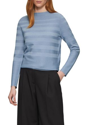 s.Oliver Gestreifter Feinstrickpullover aus Viskosemix