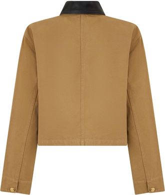Balenciaga Womens Short Jacket Camel Cotton