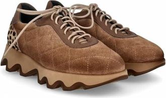 Lince Lince Baskets &agrave; plateforme confortable | Semelle en caoutchouc | Semelle int&eacute;rieure en gel amovible | I51007 | Fabriqu&eacute;es en Espagne, Cuir cro&ucirc;te de c