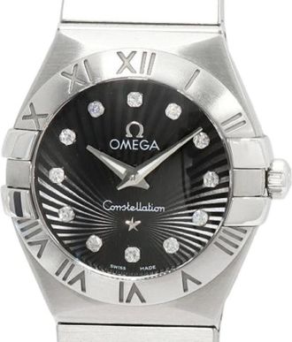 Omega Pre-owned Acier inoxydable montres - Femme - Pre-owned - Noir - Taille: ONE Size